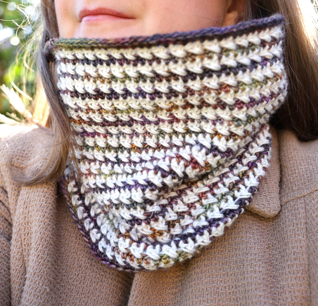 Cowl Crochet Pattern, Autumn Cowl, Fall Scarf, Quick to Make, Cowl ...