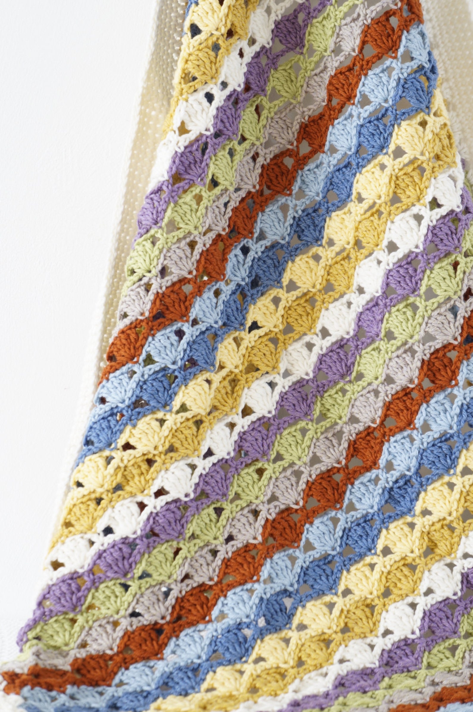 Crochet Pattern Fall Blanket Autumn Colours Baby Shawl Lap | Etsy