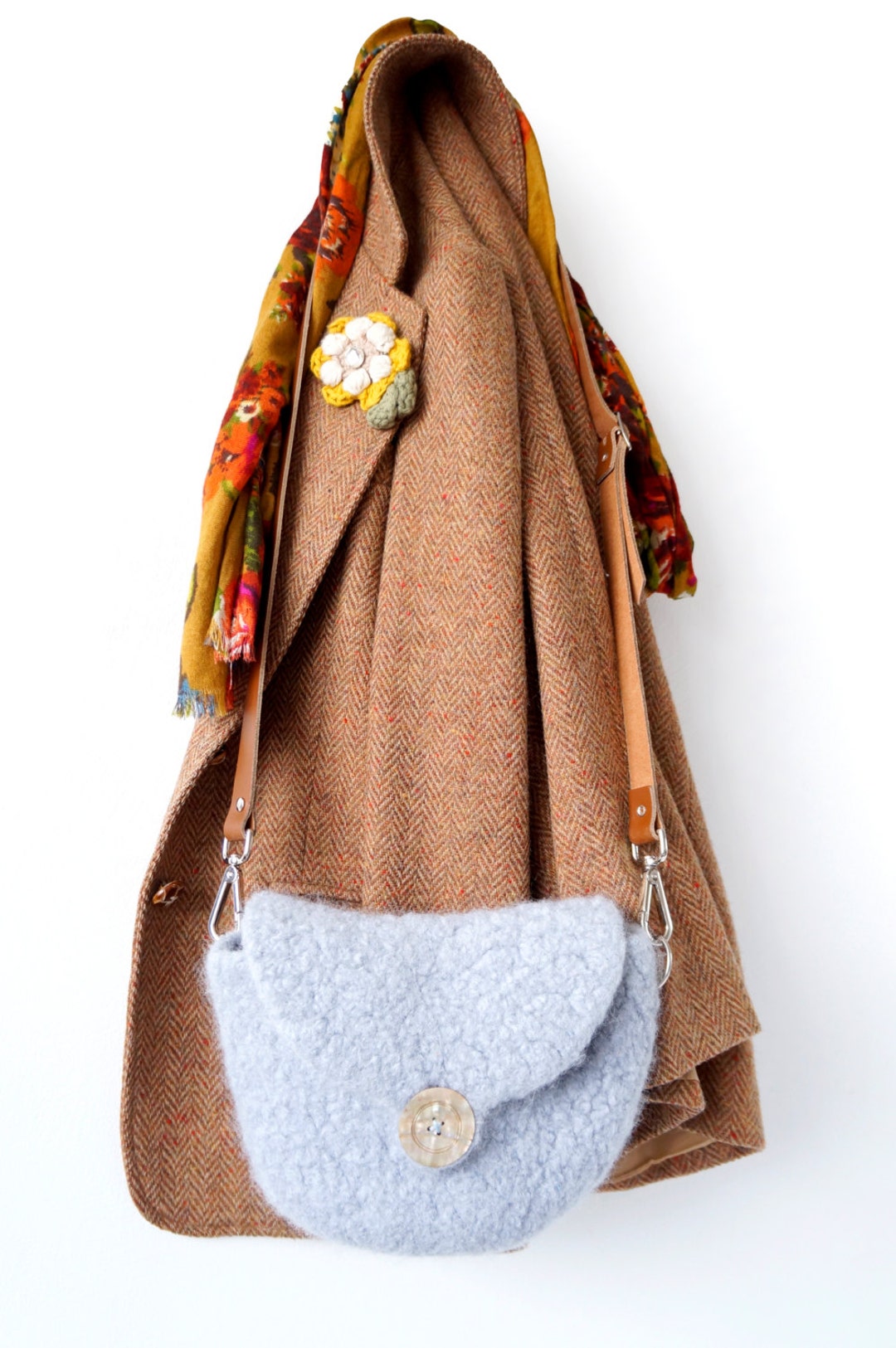 Crochet Bag Pattern, Felted Wool, Handbag Tutorial - Etsy
