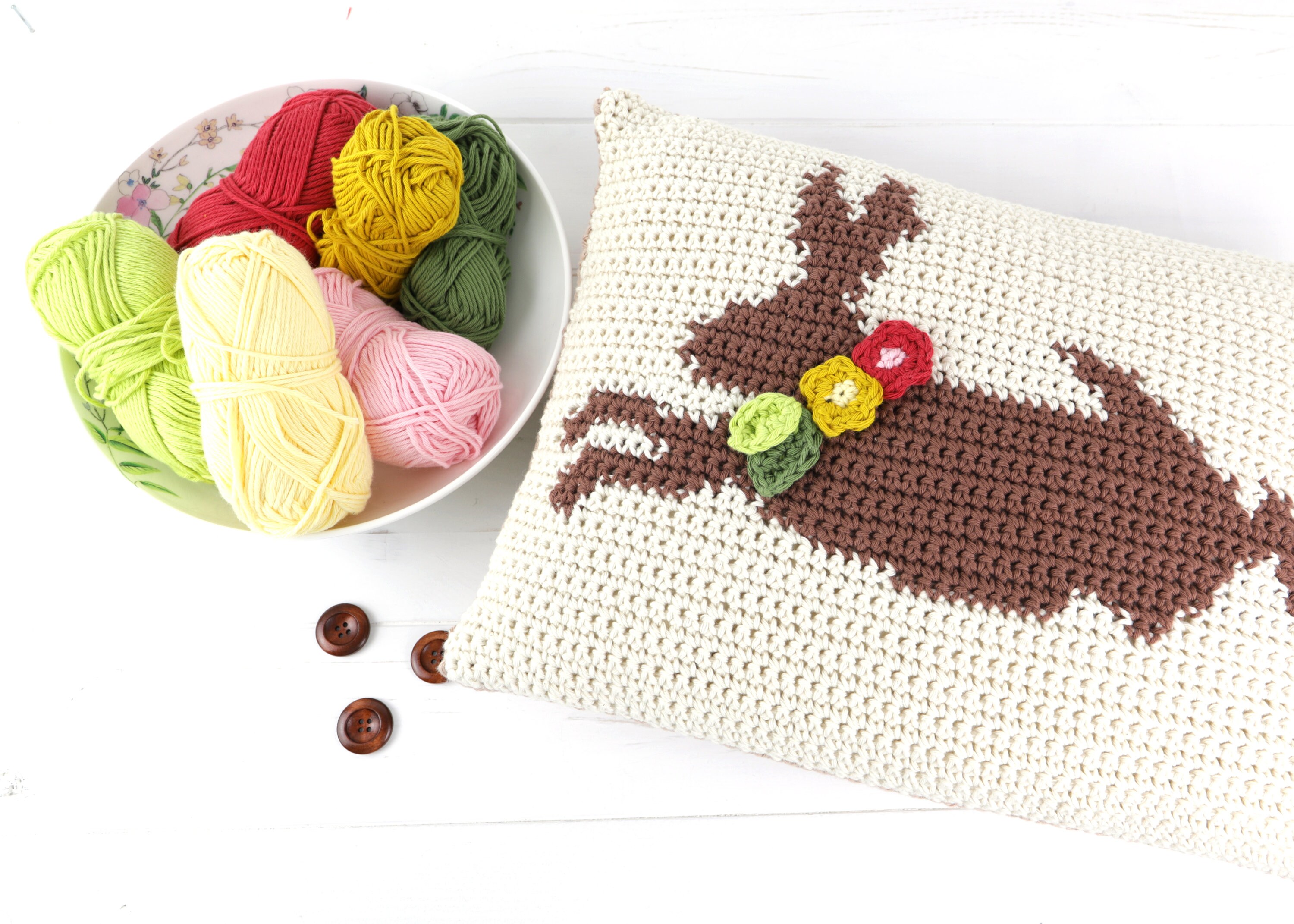 Hare Crochet Cushion Graphghan Crochet Pattern Intarsia - Etsy UK