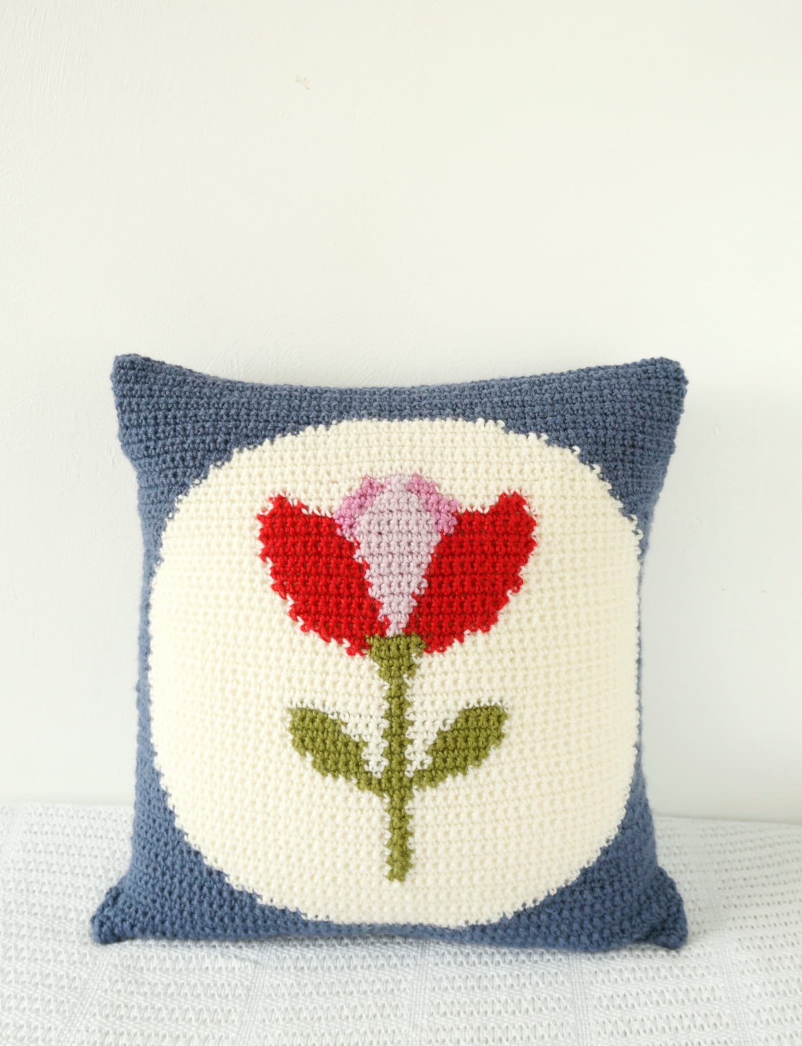 Flower Cushion Crochet Pattern Pattern for Crochet Tulip | Etsy