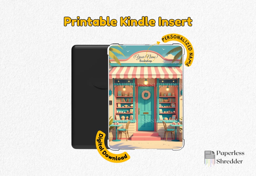 Personalized Kindle Insert Design for Kindle Paperwhite Accessories ...
