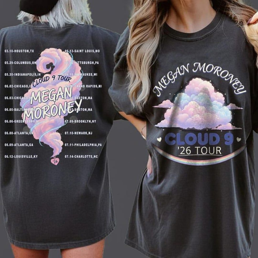 Megan Moroney Cloud 9 Tour 2026 Shirt, Country Music Fan Gift, Pink ...