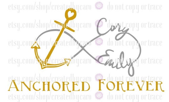 Anchored Forever Custom SVG - Etsy