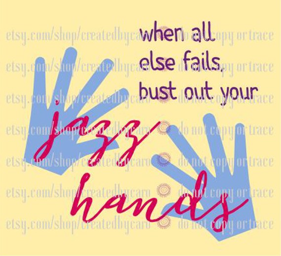 Jazz Hands SVG | Etsy