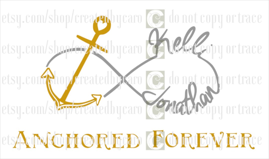 Anchored Forever Custom SVG - Etsy