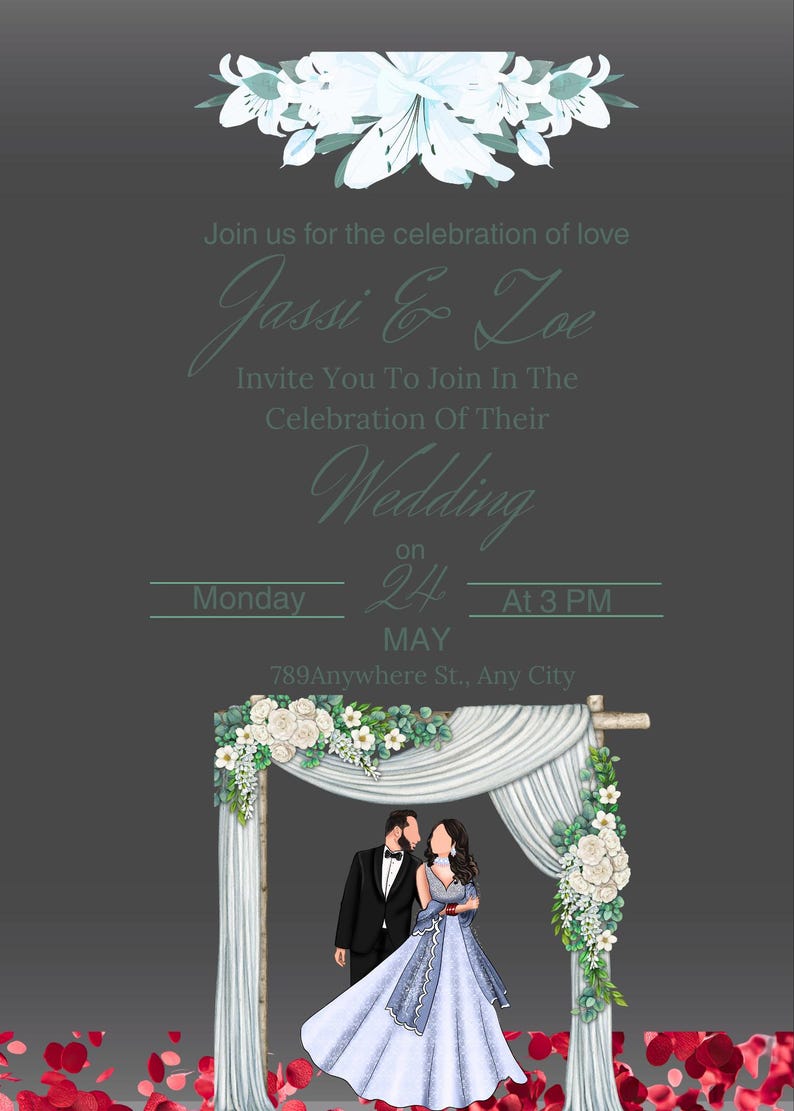 Editable Invitation Template Canva | Birthday, Wedding, Easter, Party ...