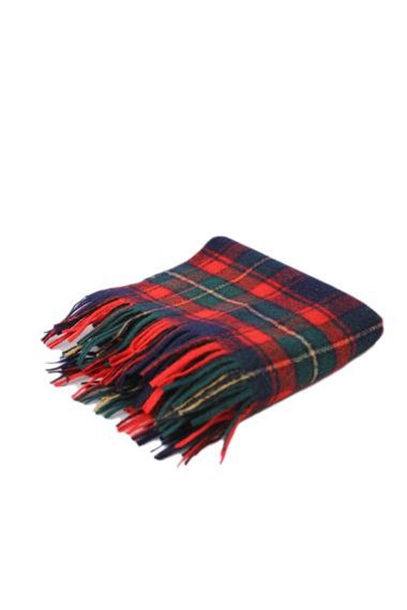 Vintage wool tartan scarf - Gem