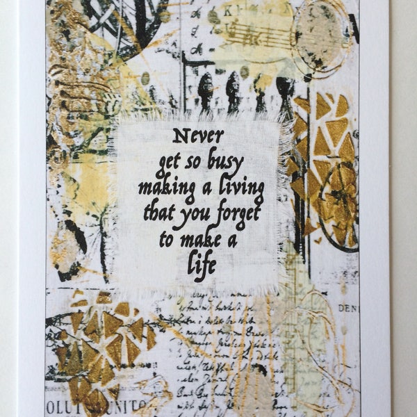 Never Get so Busy - Etsy