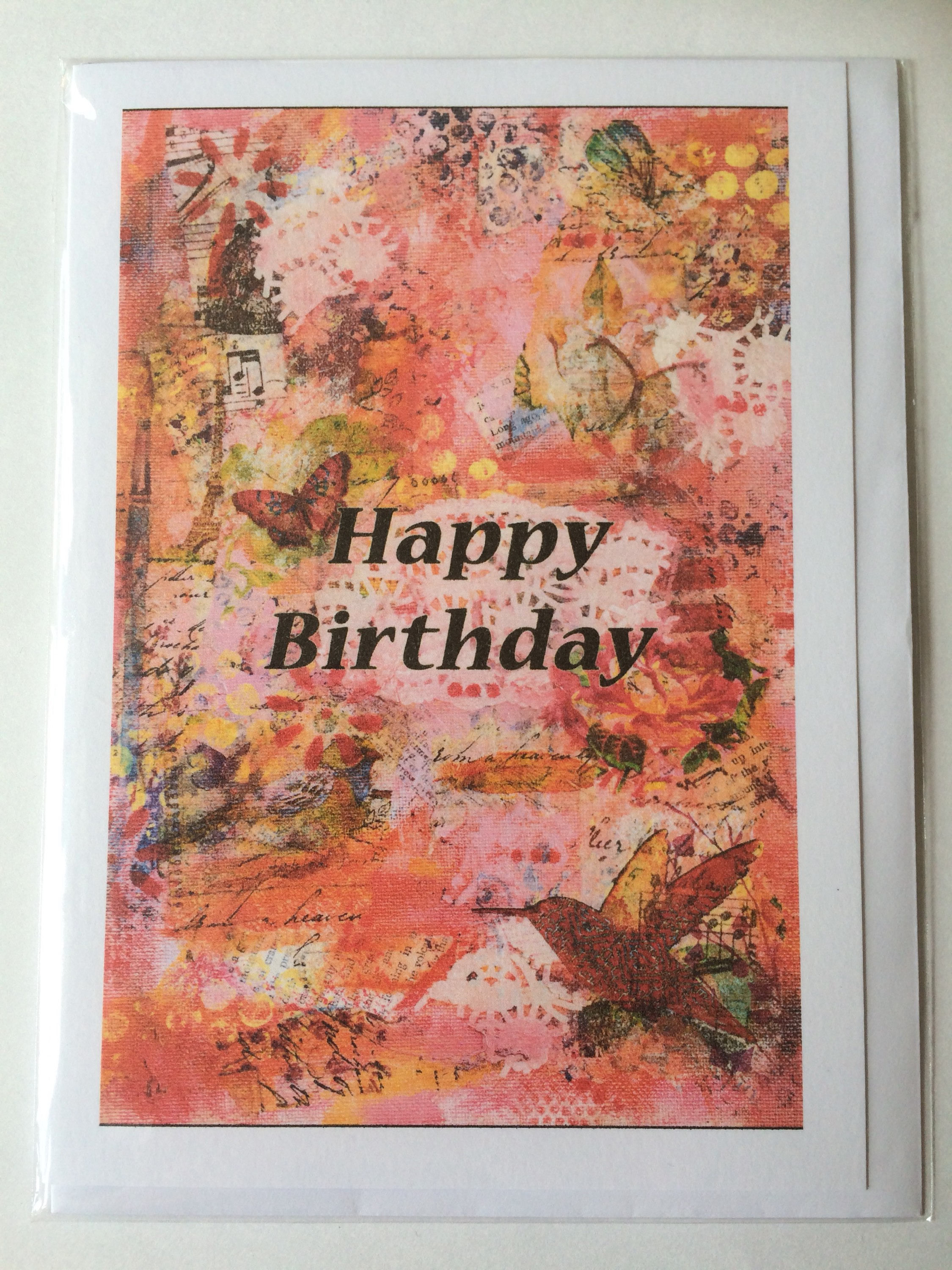 Happy Birthday A5 Blank Greetings Card From Original Mixed - Etsy