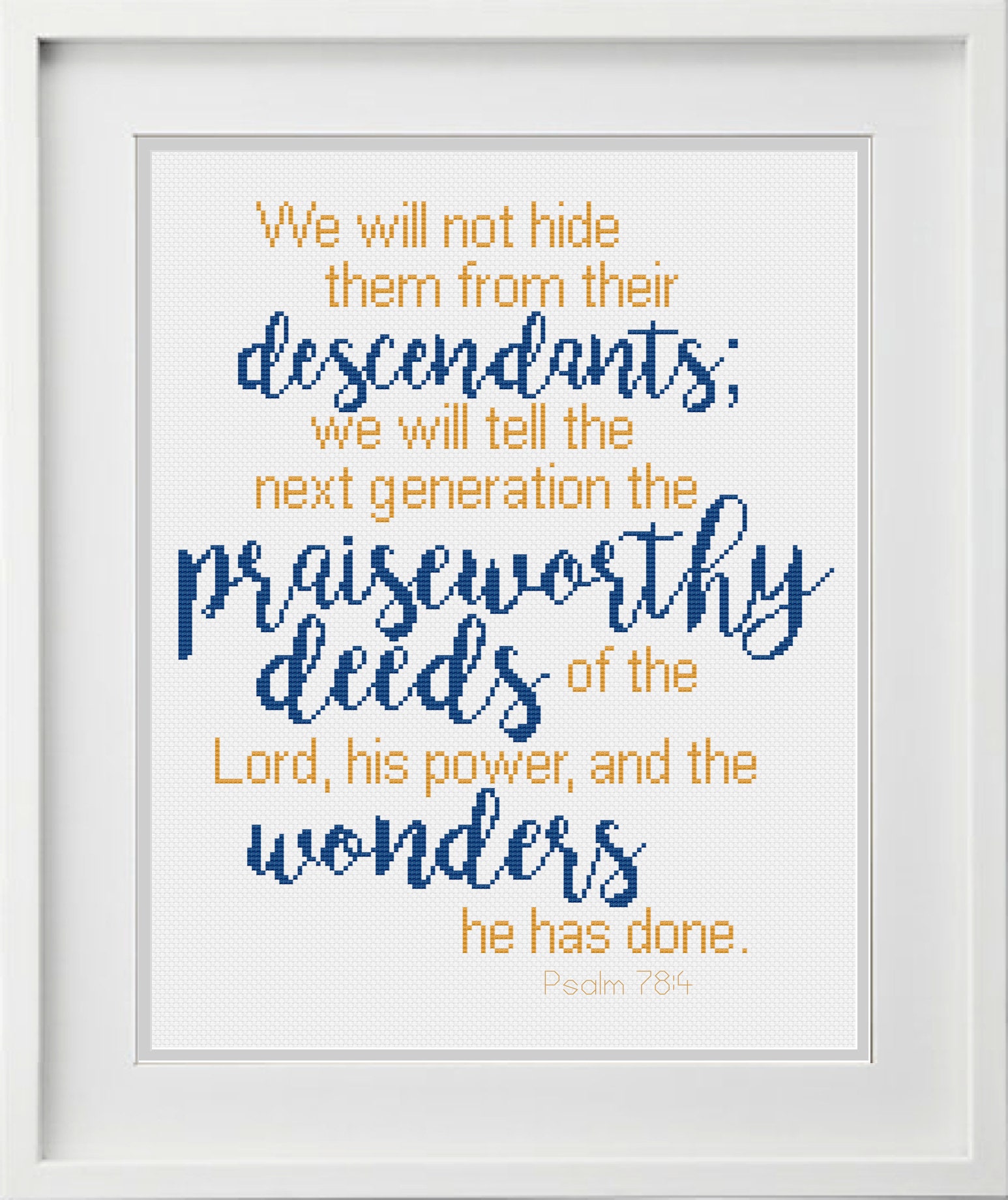 Generation To Generation Bible Verse