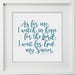 Micah 7:7 Bible Verse Cross Stitch Pattern "as for Me, I Watch in Hope ...