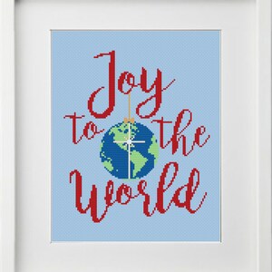 Joy to the World {christmas} Cross Stitch Pattern -- Instant Digital ...
