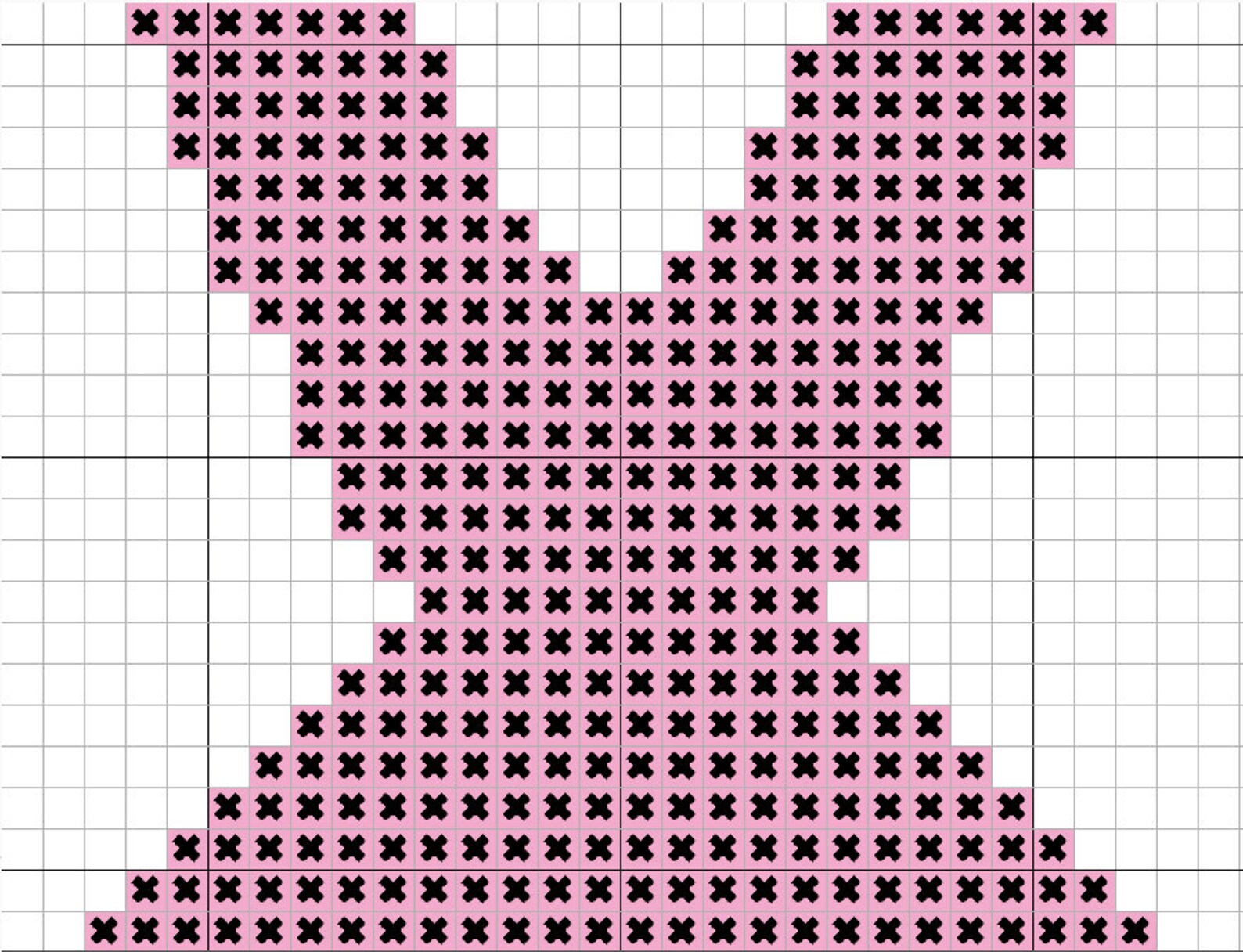 Small Mini Awareness Ribbon Cross Stitch Pattern {2.6 X 3.6 Inches ...