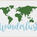 Wanderlust World Map Instant Digital PDF Download - Etsy