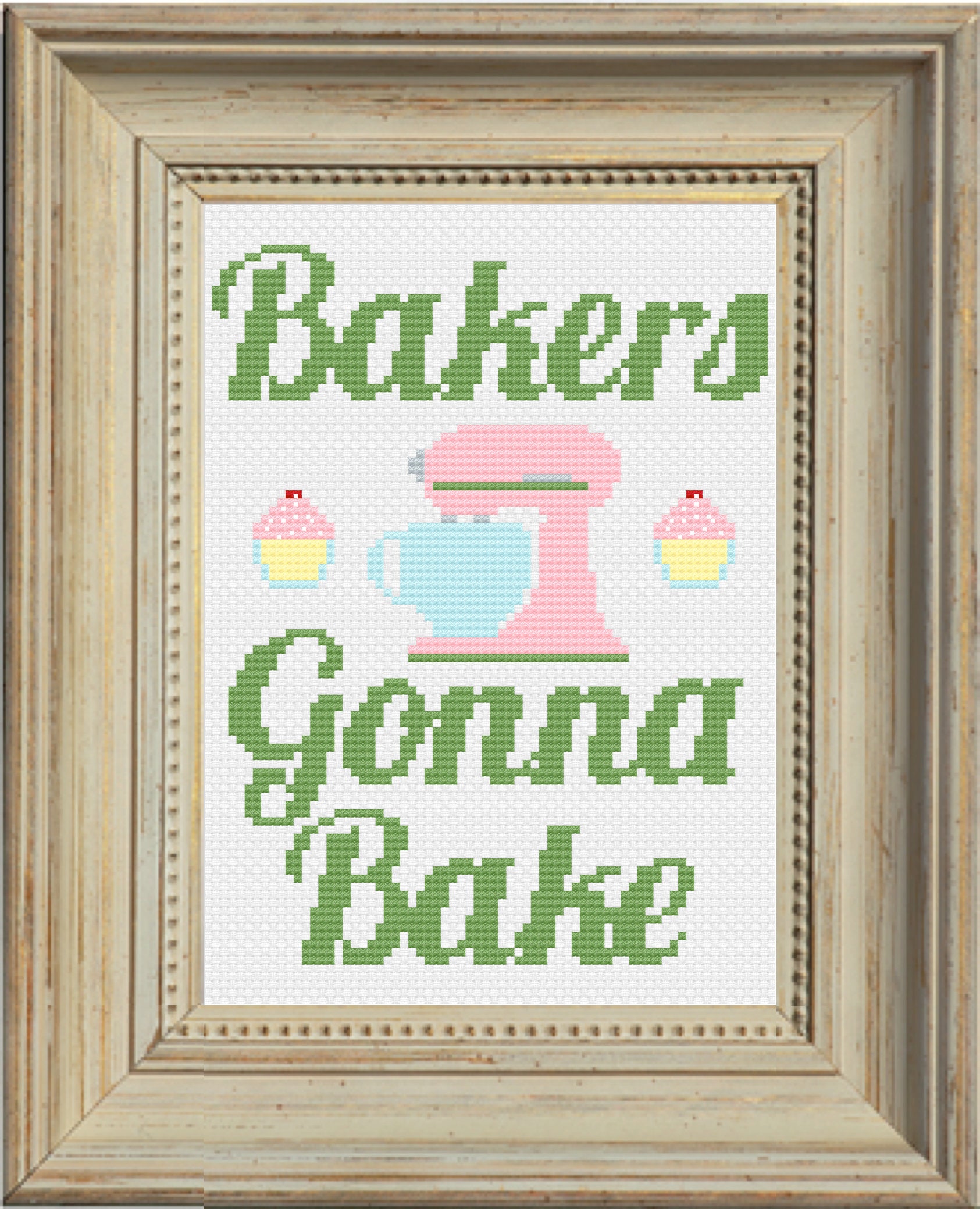 Bakers Gonna Bake Cross Stitch Pattern Instant Digital PDF | Etsy