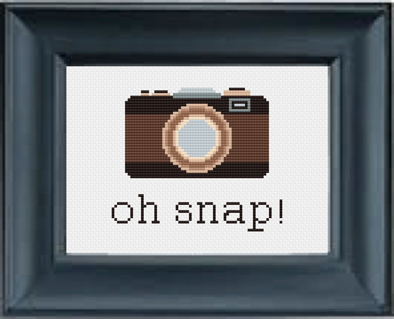 Oh Snap Camera Cross Stitch Pattern Instant Digital PDF | Etsy