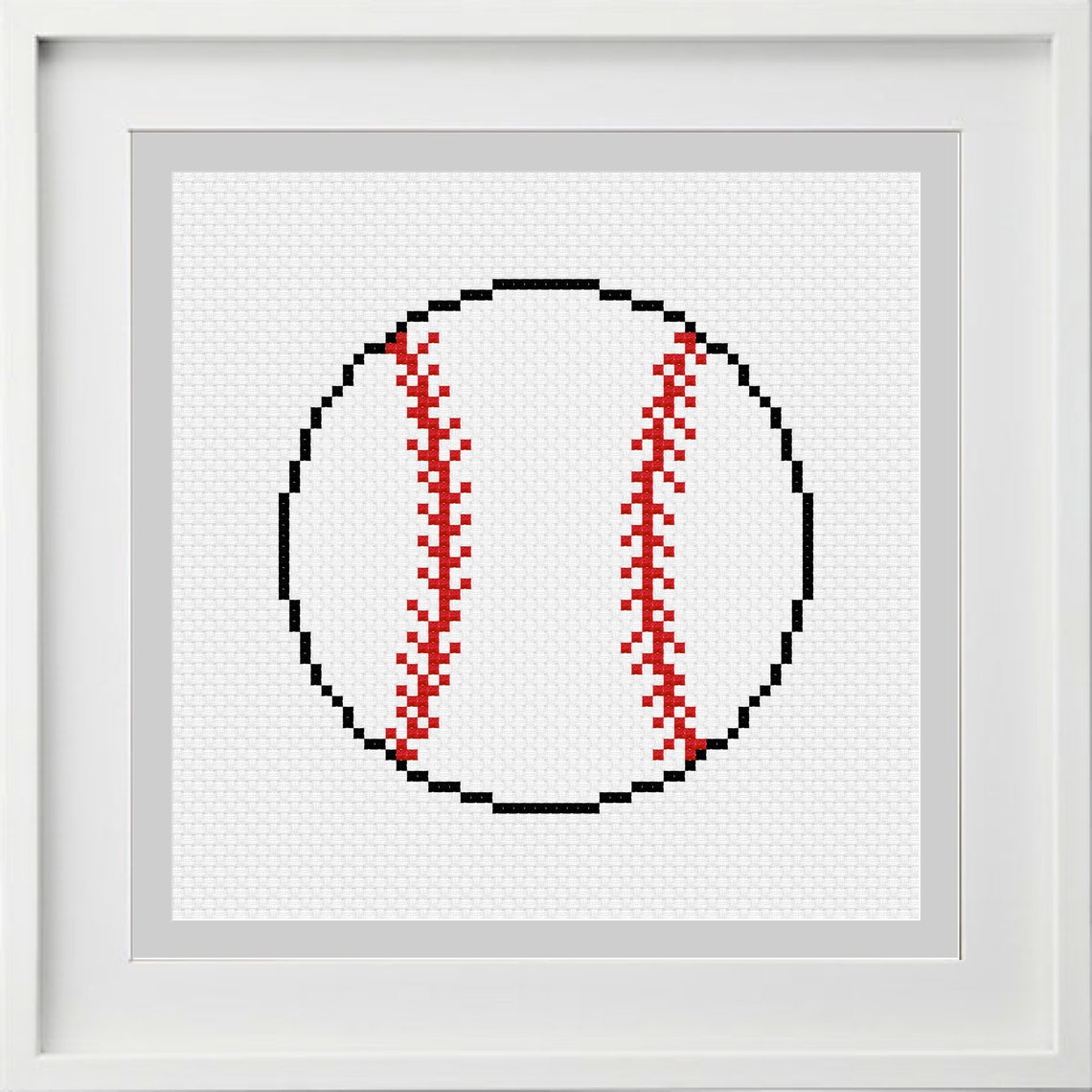 Baseball Cross Stitch Pattern -- Instant Digital PDF Download! - Etsy