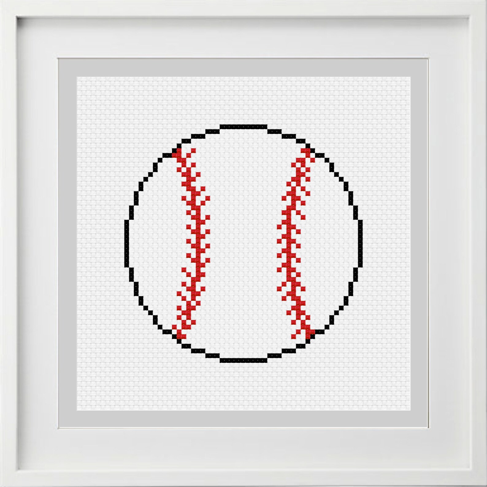 Baseball Cross Stitch Pattern Instant Digital PDF Download - Etsy