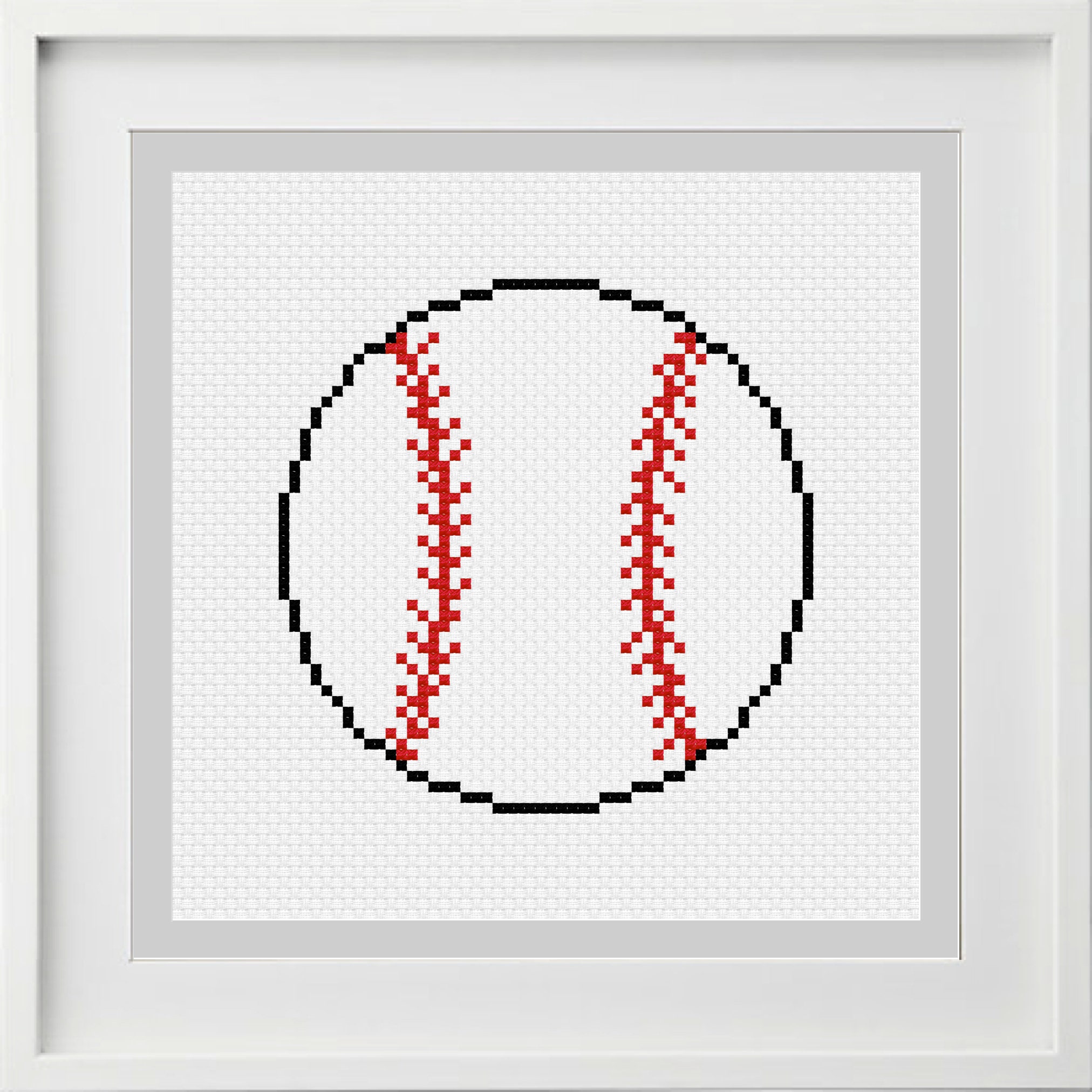 Baseball Cross Stitch Pattern -- Instant Digital PDF Download! - Etsy