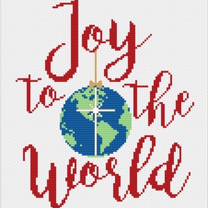 Joy to the World {christmas} Cross Stitch Pattern -- Instant Digital ...
