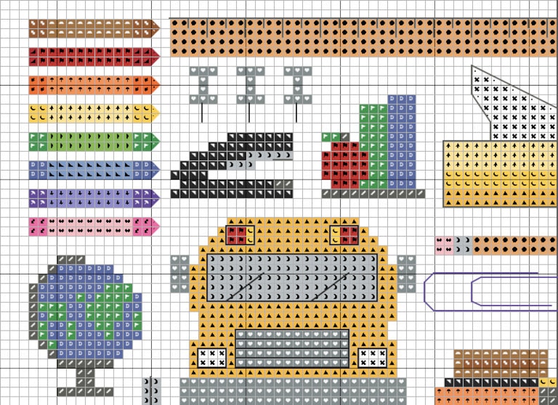 School Sampler Cross Stitch Pattern -- Digital Immediate Download! - Etsy