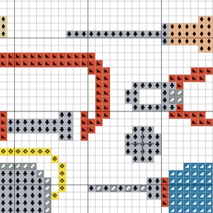 Tools Sampler Handyman Construction Cross Stitch Pattern -- Instant ...