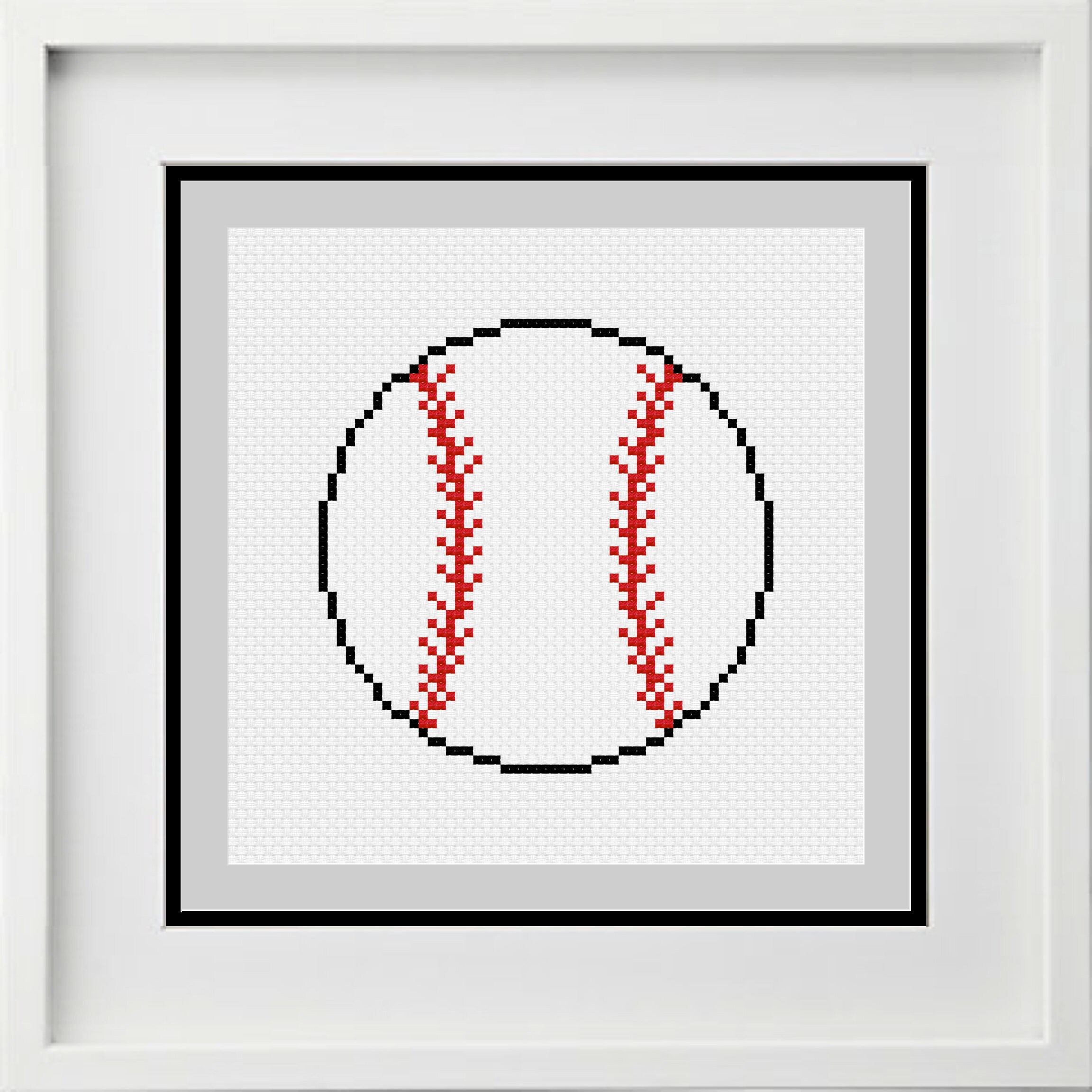 Baseball Cross Stitch Pattern Instant Digital PDF Download | Etsy