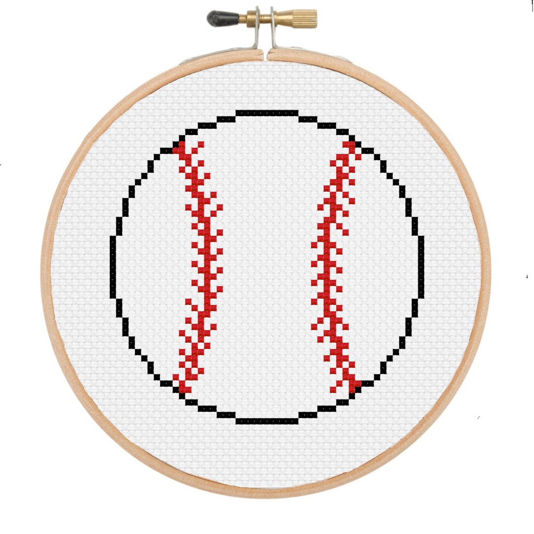 Baseball Cross Stitch Pattern -- Instant Digital PDF Download! - Etsy