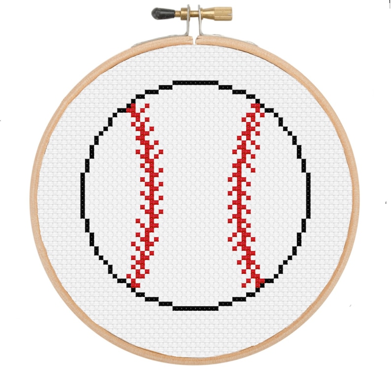 Baseball Cross Stitch Pattern Instant Digital PDF Download - Etsy