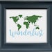 Wanderlust World Map Instant Digital PDF Download - Etsy