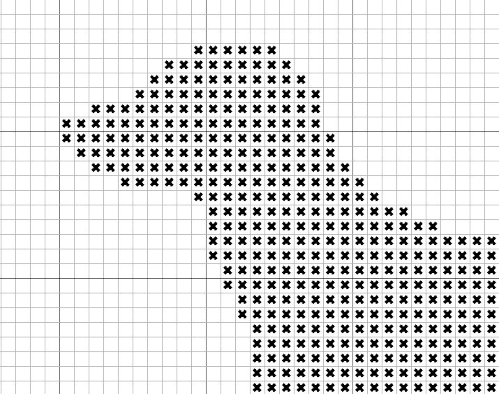 Labrador Retriever {lab} Silhouette Cross Stitch Pattern -- Instant ...
