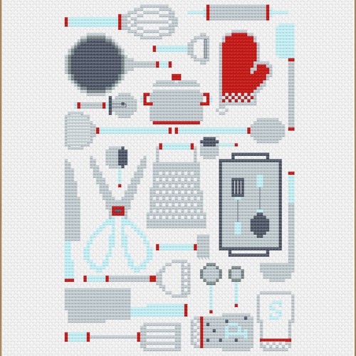 Kitchen Cross Stitch Pattern Digital Pdf graphics Counted | Etsy