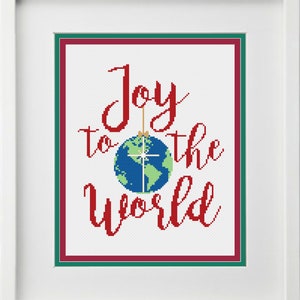 Joy to the World {christmas} Cross Stitch Pattern -- Instant Digital ...