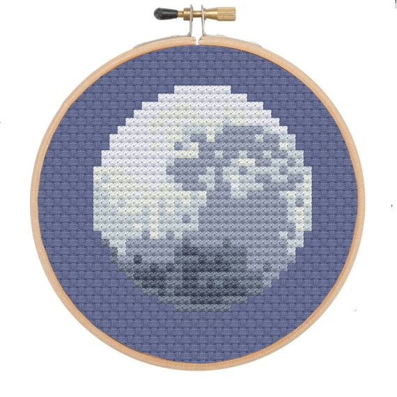 Mini Moon Cross Stitch Pattern Instant Digital PDF | Etsy