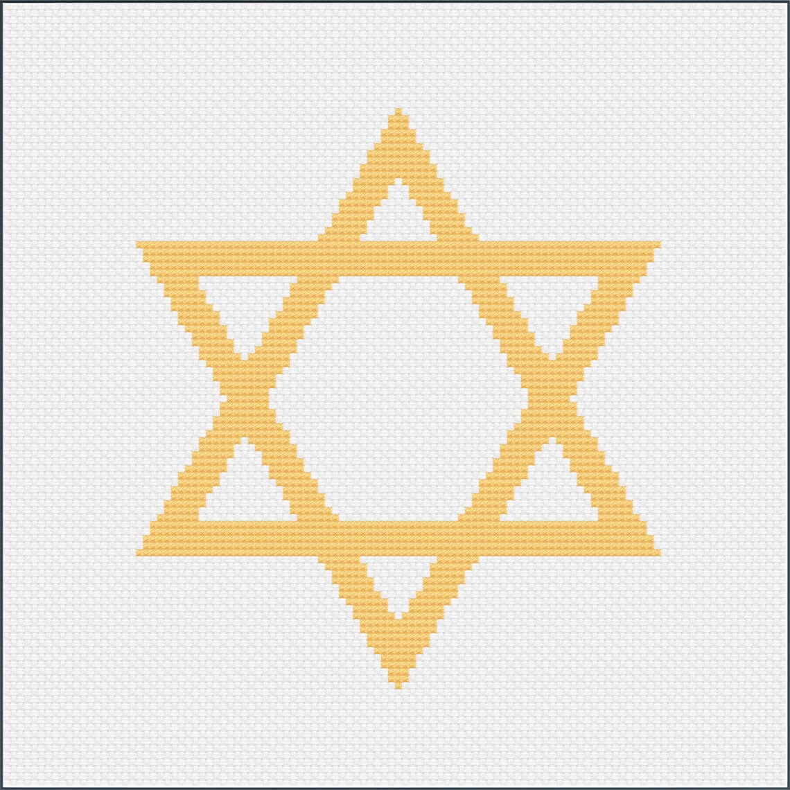 Star of David Cross Stitch Pattern -- Instant Digital PDF Download! - Etsy