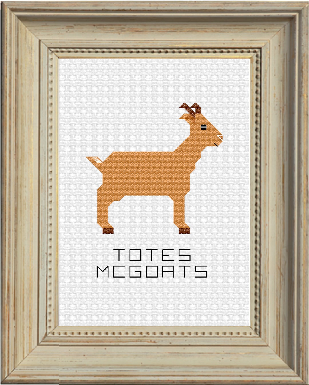 Totes Mcgoats Small Mini Goat Cross Stitching Pattern -- Instant ...