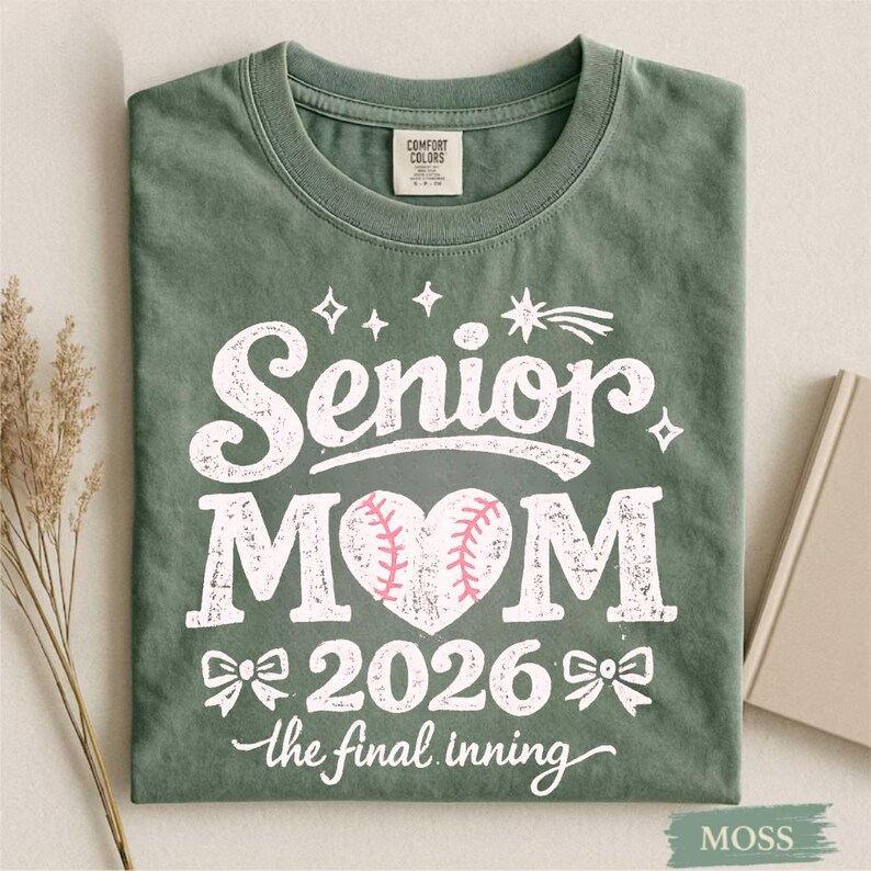 Senior Baseball Mom 2026 Shirt, Class of 2026 Heart Graphic Tee - Etsy UK