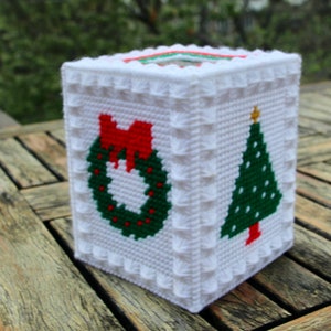 Vintage Needlepoint Tissue Box Cover - Etsy