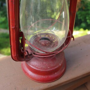 Vintage Red Lantern - Etsy