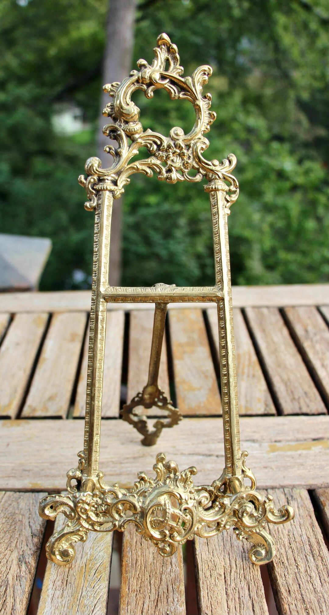 Victorian Brass Easel - Etsy