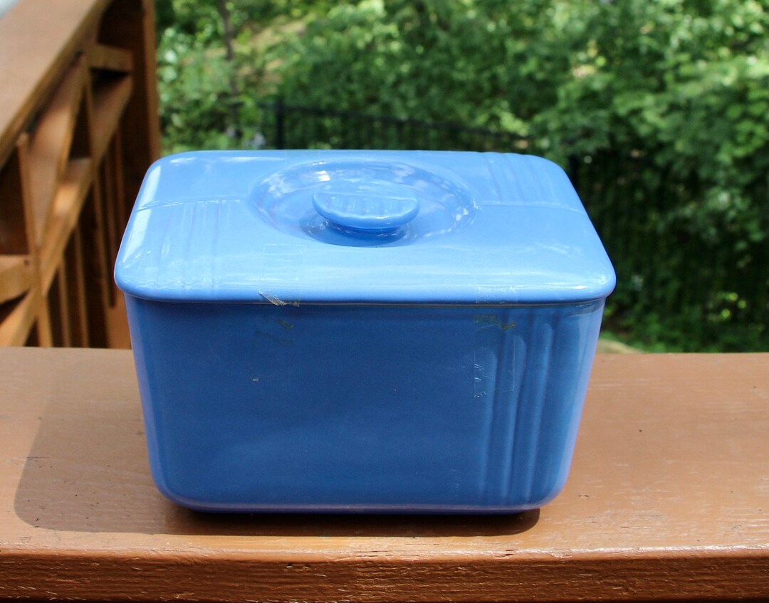 Vintage Blue Hall Dish - Etsy