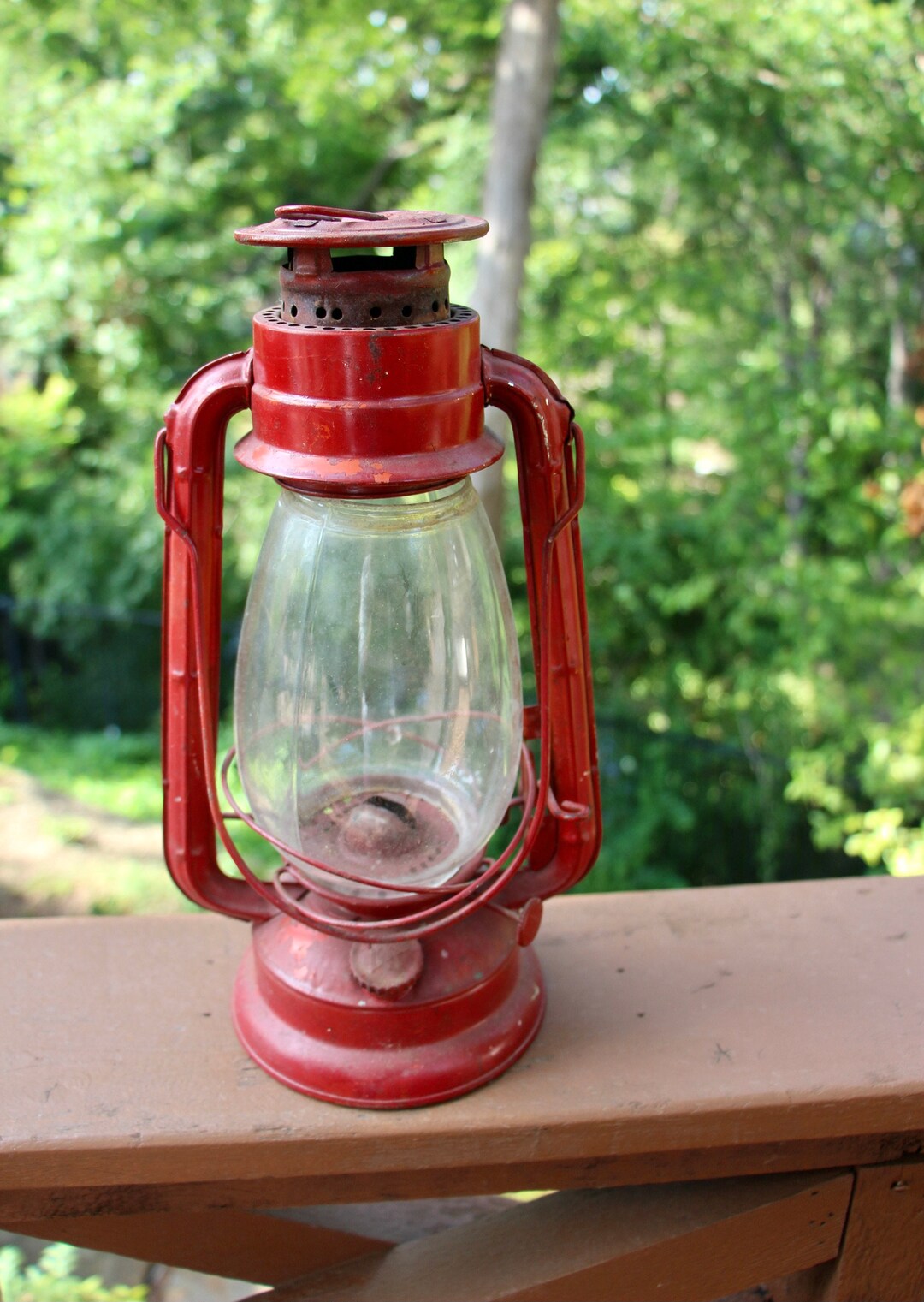 Vintage Red Lantern - Etsy