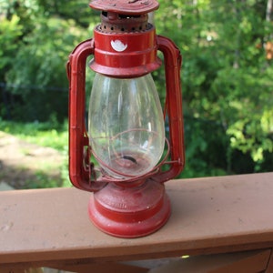 Vintage Red Lantern - Etsy