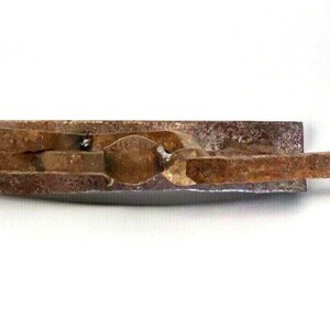 Heavy Welded Railroad Spike/stake Sculpture OOAK 'ART' Sign , 14" Base ...