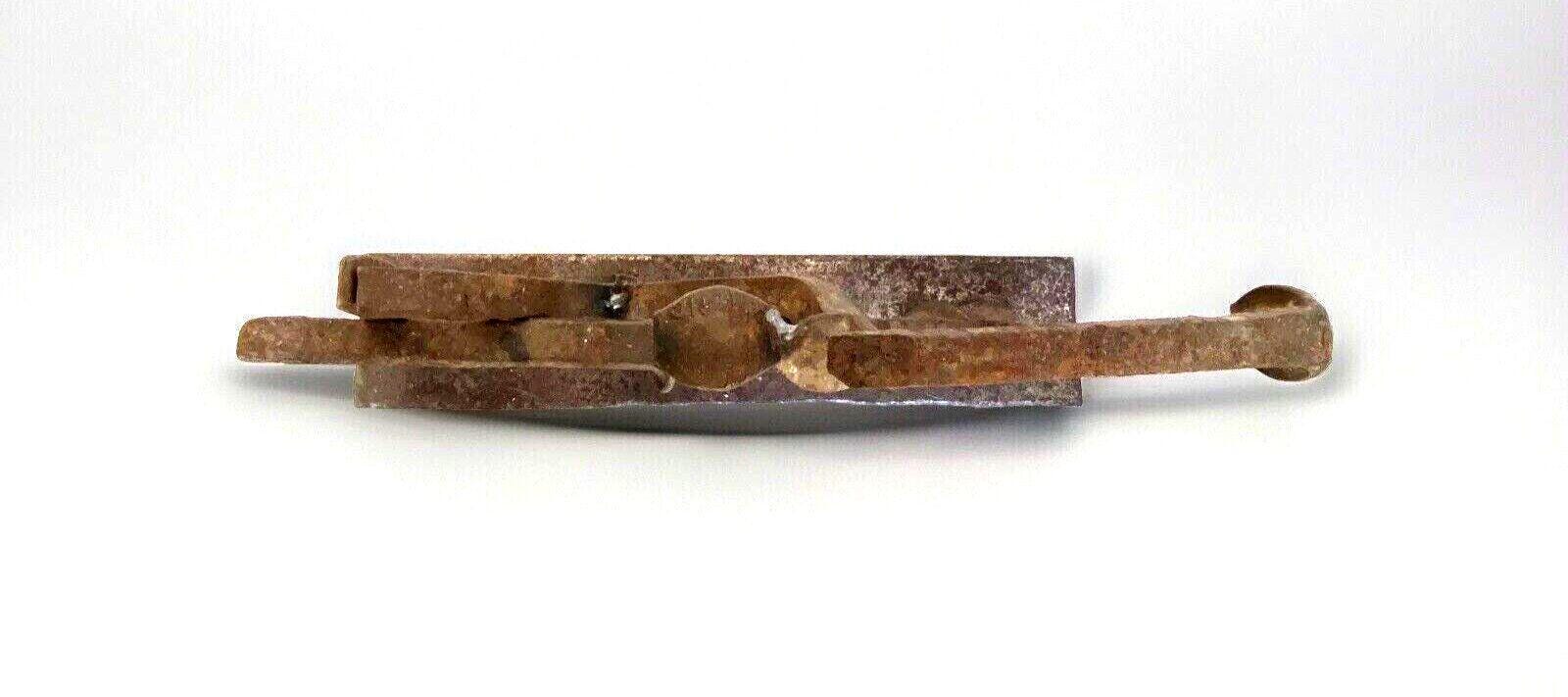 Heavy Welded Railroad Spike/stake Sculpture OOAK 'ART' Sign , 14" Base ...