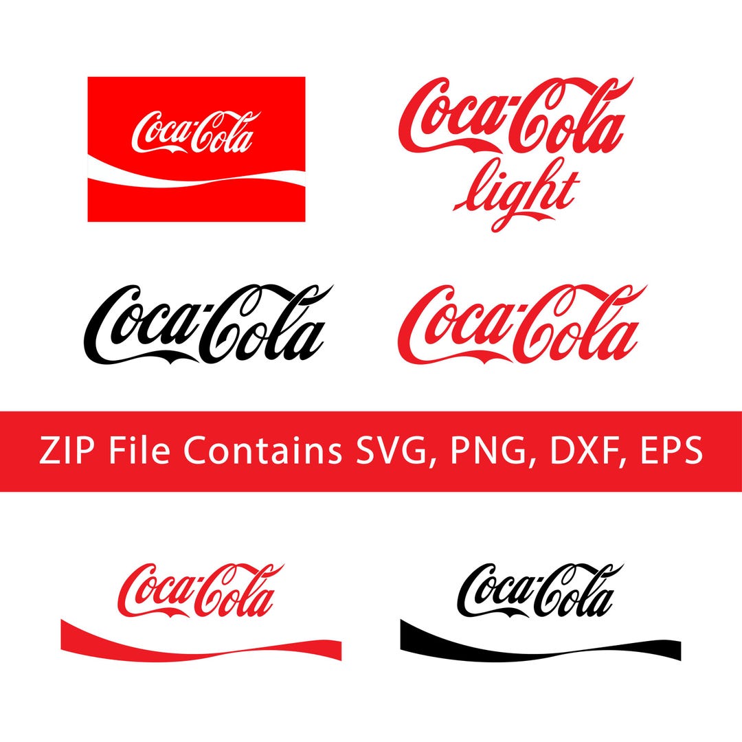 Coca Cola PNG, Coca-cola Svg File DXF Cricut, Silhouette, Customized ...