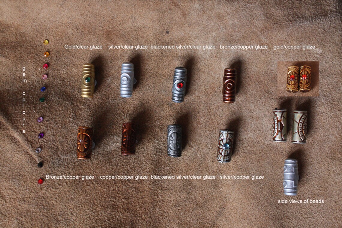 Custom Colour Dwarf Viking Cosplay LARP Hair or Beard Beads | Etsy