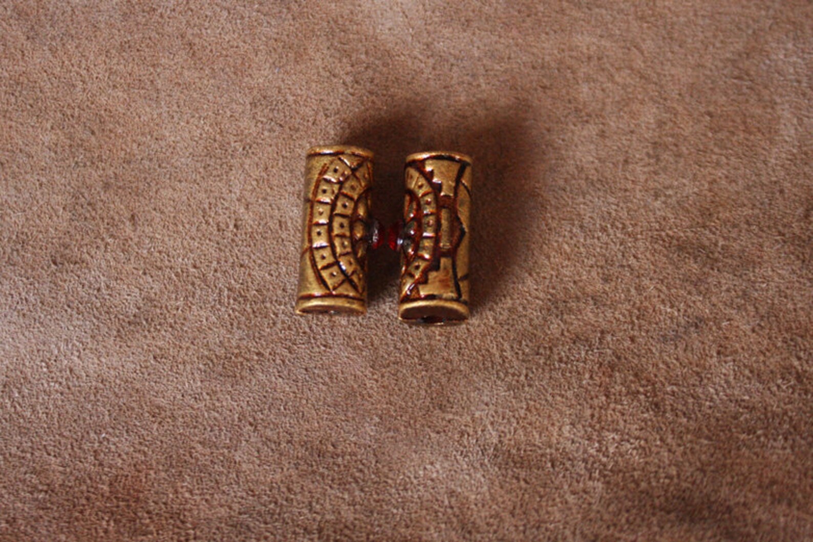 Red and Gold Dwarf Viking Cosplay LARP Hair or Beard Beads - Etsy