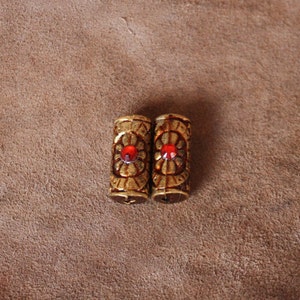 Red and Gold Dwarf Viking Cosplay LARP Hair or Beard Beads - Etsy